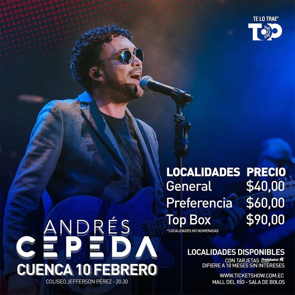 Andrés Cepeda en concierto - VisitCuenca